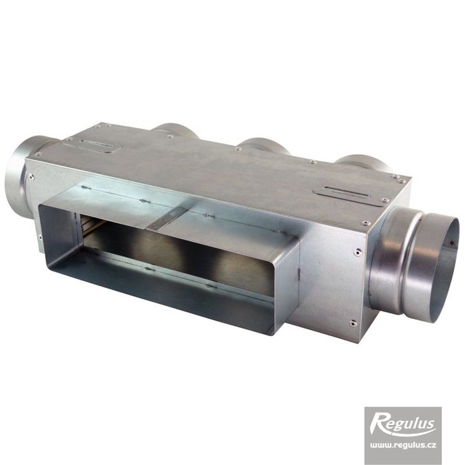 Air Distribution Box, straight, (1+3+1)x75/60x200 : Regulus